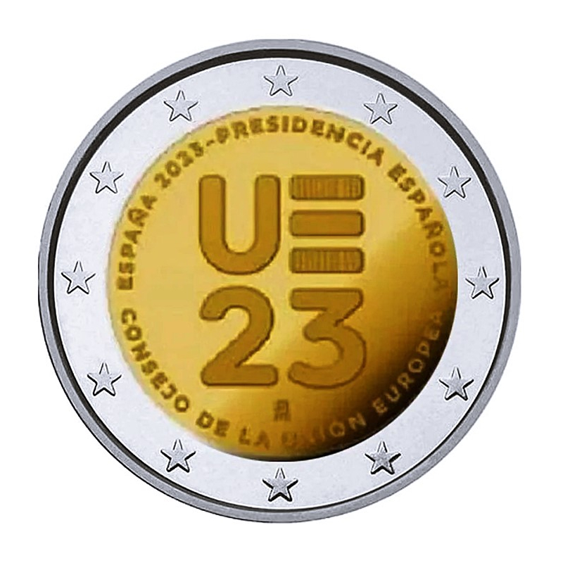 Spanien 2 Euro 2023 bfr - Spanische Präsidentschaft des Rates der Eur ...