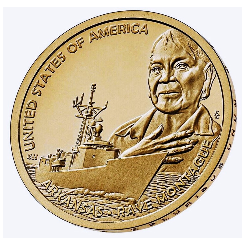 USA 1$ 2025 American Innovation - ARKANSAS Fregatte - 1 US$ BU - Seri ...