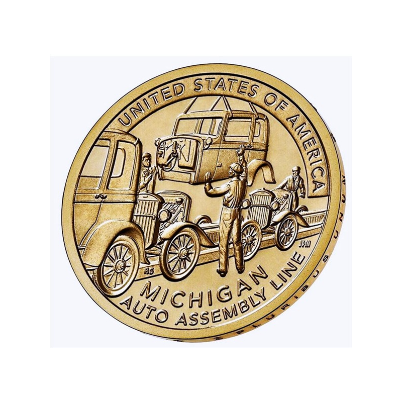 USA 1$ 2025 American Innovation - MICHIGAN Autofertigung 1930 - 1 US ...