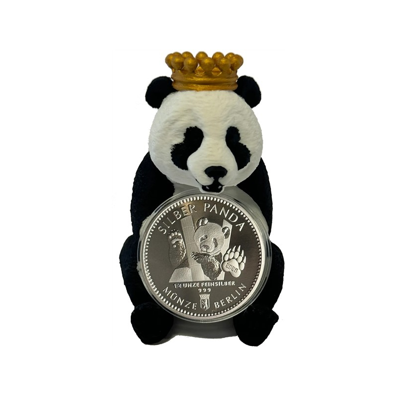 NEU* 1/4 Unze Silber - Panda Berlin mit Panda Bär Aufsteller - Kult ...