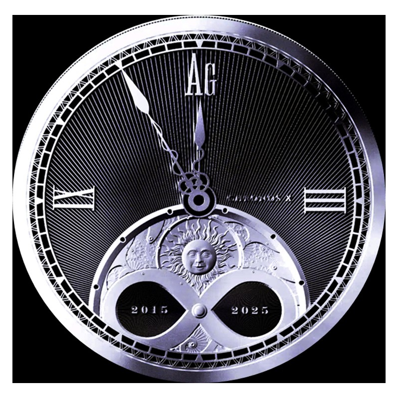 NEU* 1 oz Niue 2025 Proof - CHRONOS - Panta Rhei - Unvergändliche Ede ...