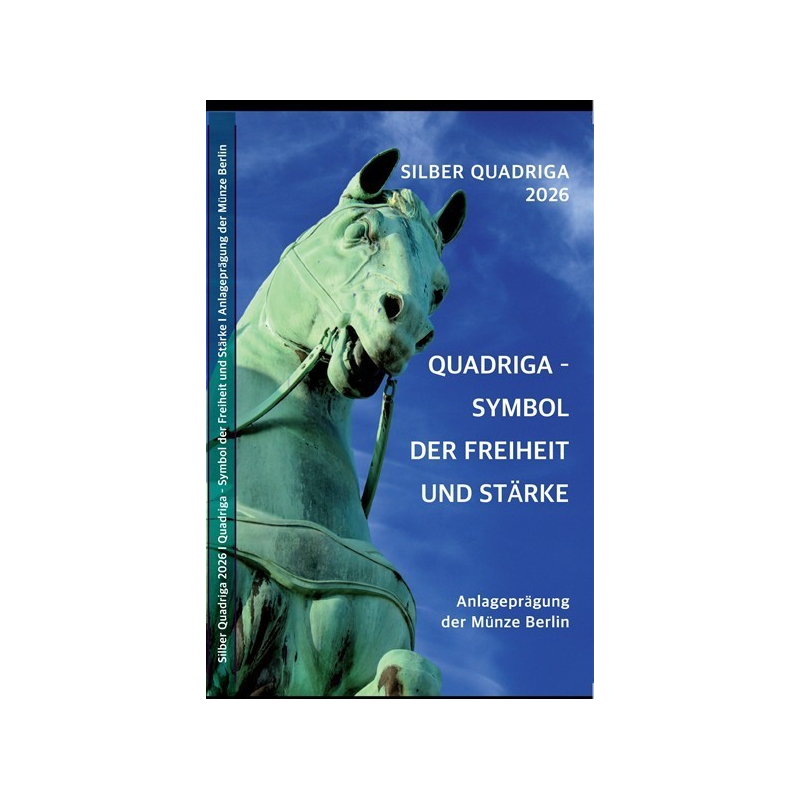 1/4 Unze Silber Round 2026 Proof - QUADRIGA - Coin Card - Symbol der ...