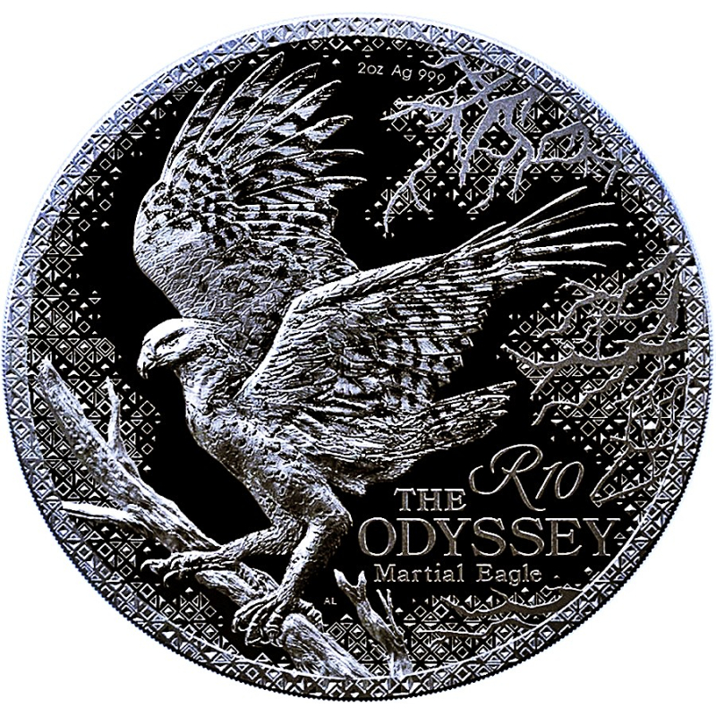 NEU* 2 oz Südafrika 2026 Proof - KAMPFADLER / Martial Eagle - Odyssey ...